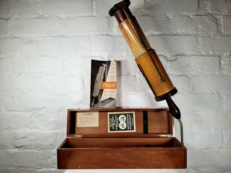 Antique Fuller Calculator With Instructions / Stanley Fuller Calculator ...