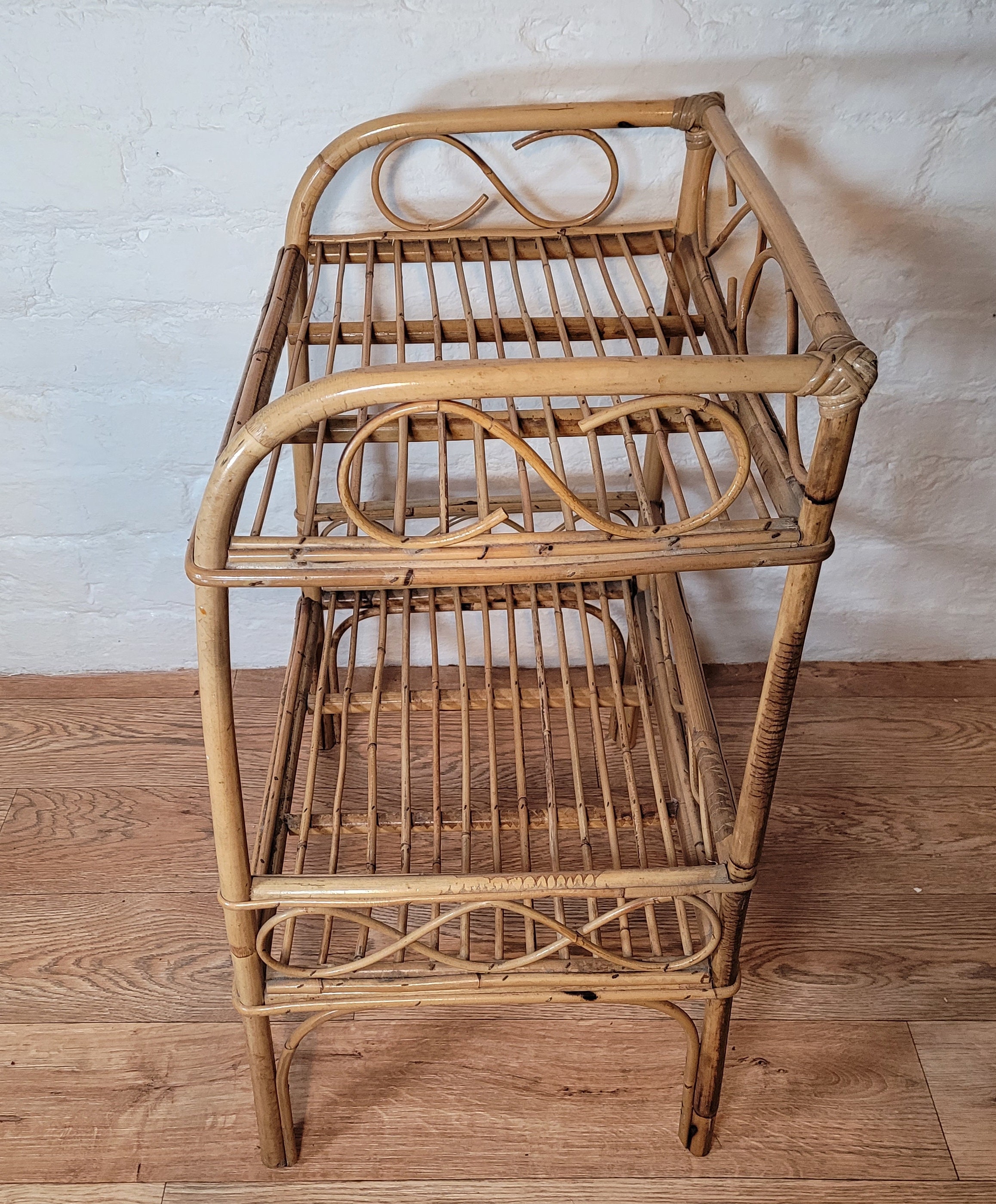 Vintage Bamboo Table Unit / Vintage Bamboo / Bamboo Table / - Etsy