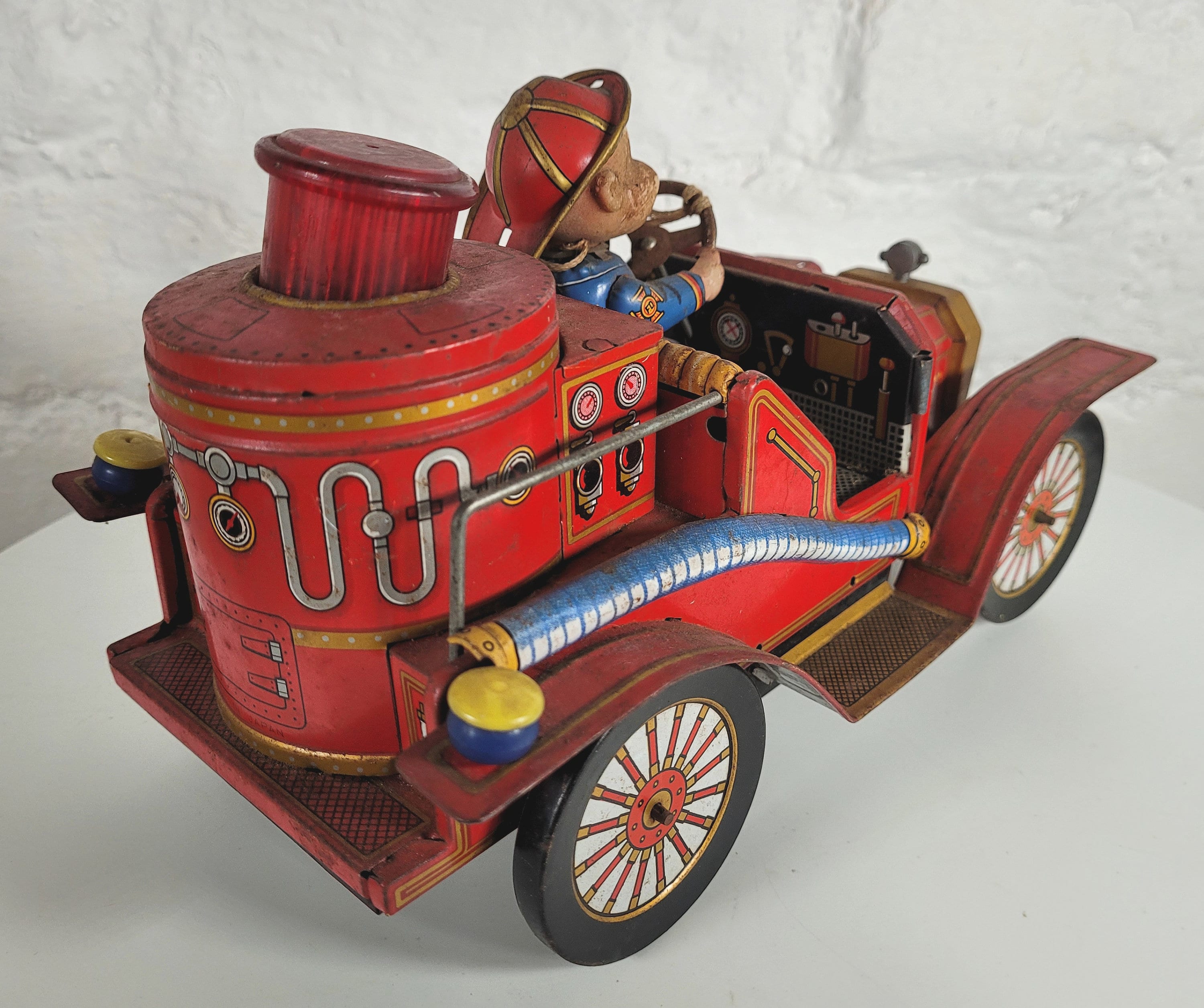Vintage Japanese Nomura Decorative Tin Plate Toy Fire Engine - Etsy