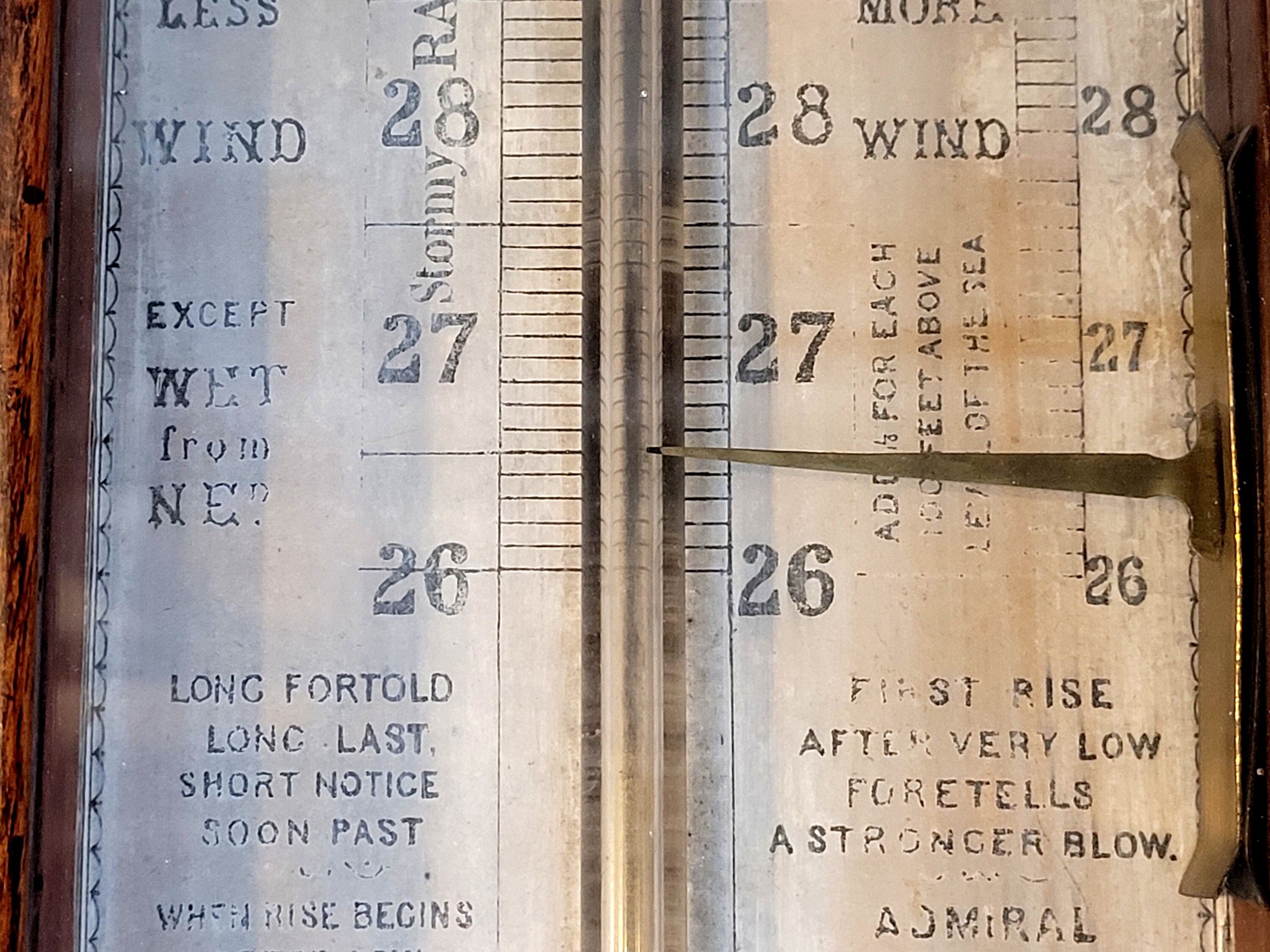 Antique Admiral Fitzroy Barometer / Long Case Barometer / Barometer ...
