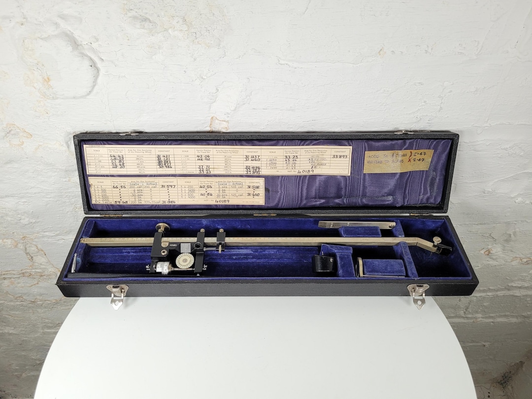 Vintage Large Planimeter by Armstrong / Mechanical Integration Device ...