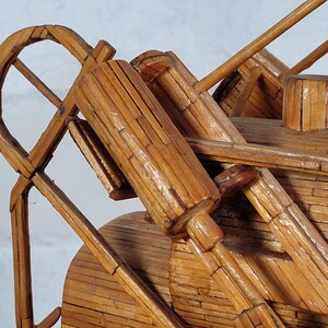 Large Vintage Matchstick Model of Stephenson's Rocket / Vintage Train ...