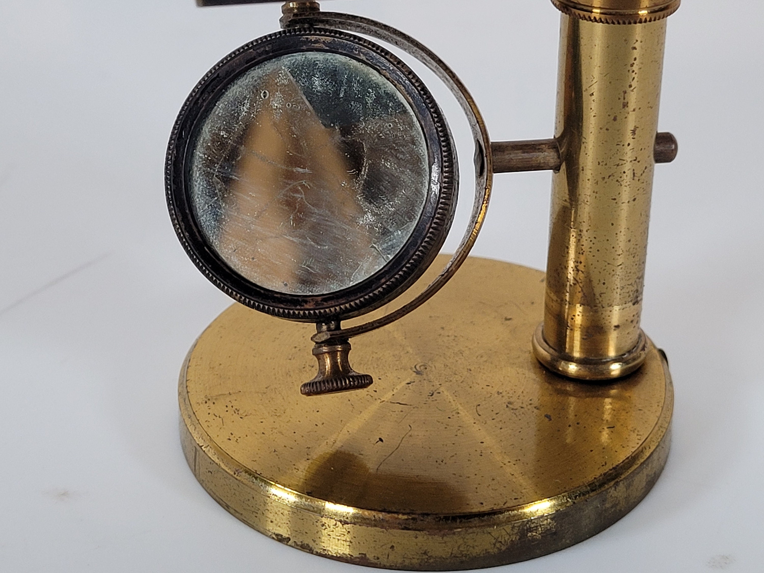 Antique Brass Student Microscope / Antique Microscope / - Etsy
