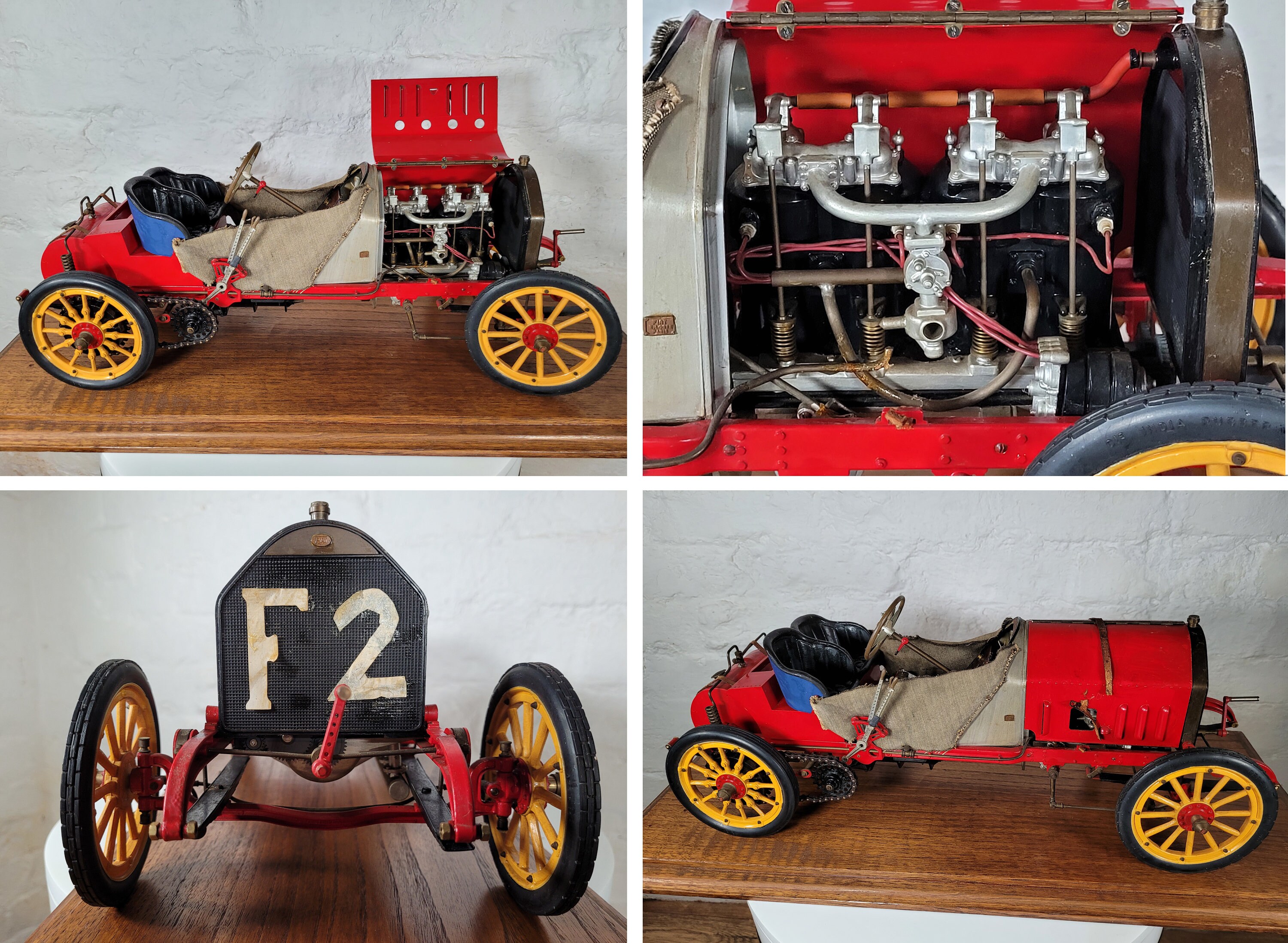 A 1907 Fiat Grand Prix Racer Model by Pocher in Display Case / - Etsy