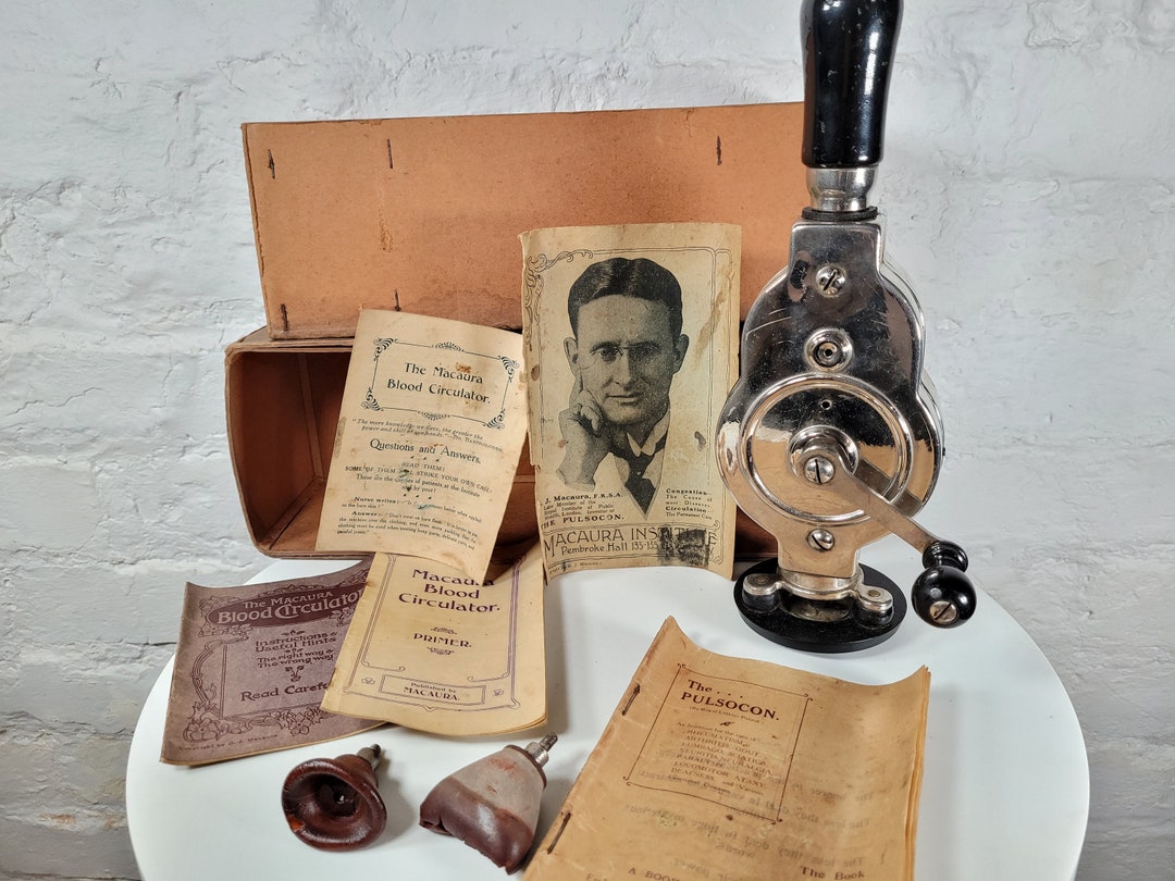 Antique Dr Macaura’s Blood Circulator With Original Instructions / Pulsocon / Quack Medical ...