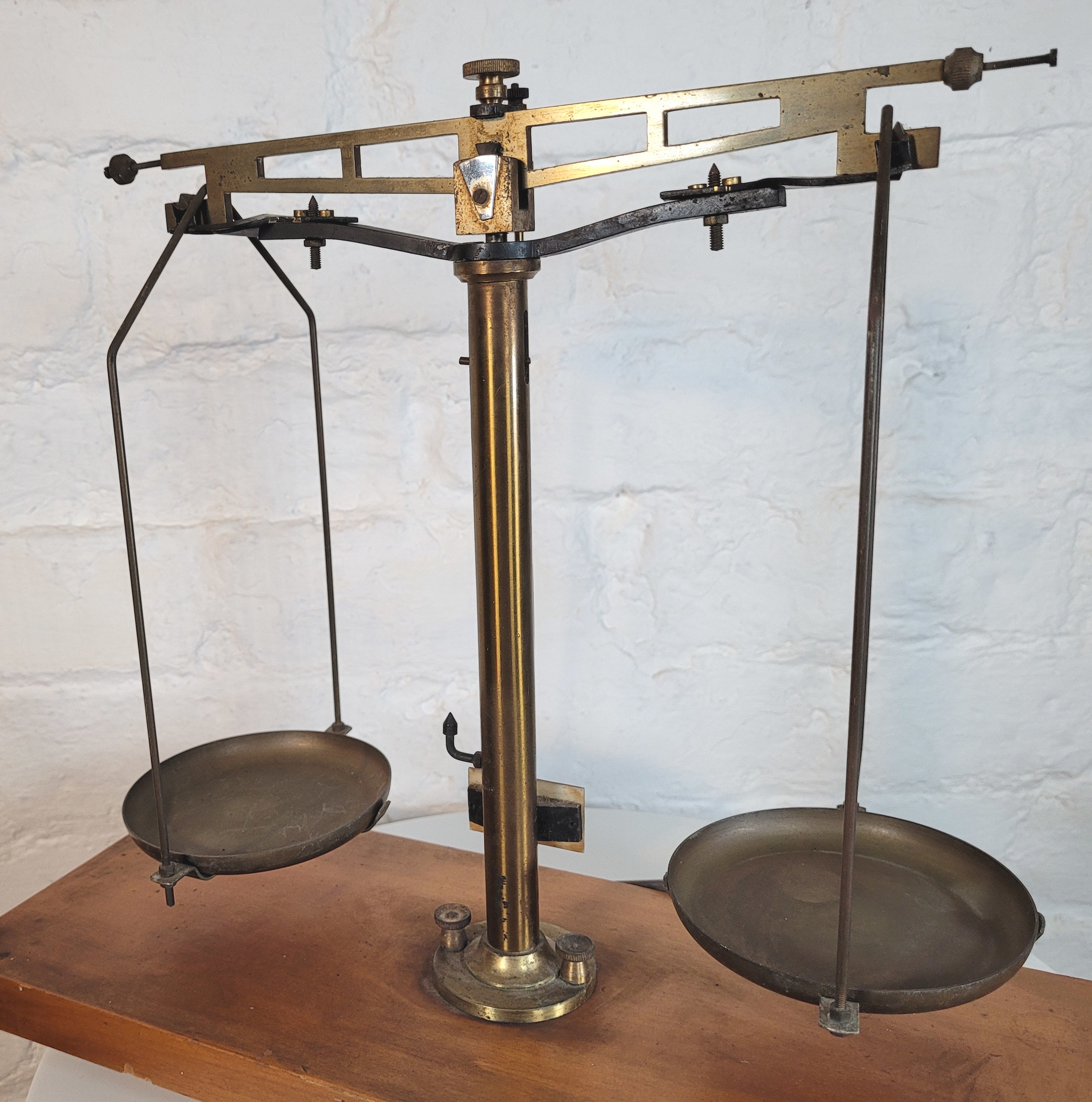 Antique Philip Harris Precision Scales / Antique Scales / Pan Balance ...