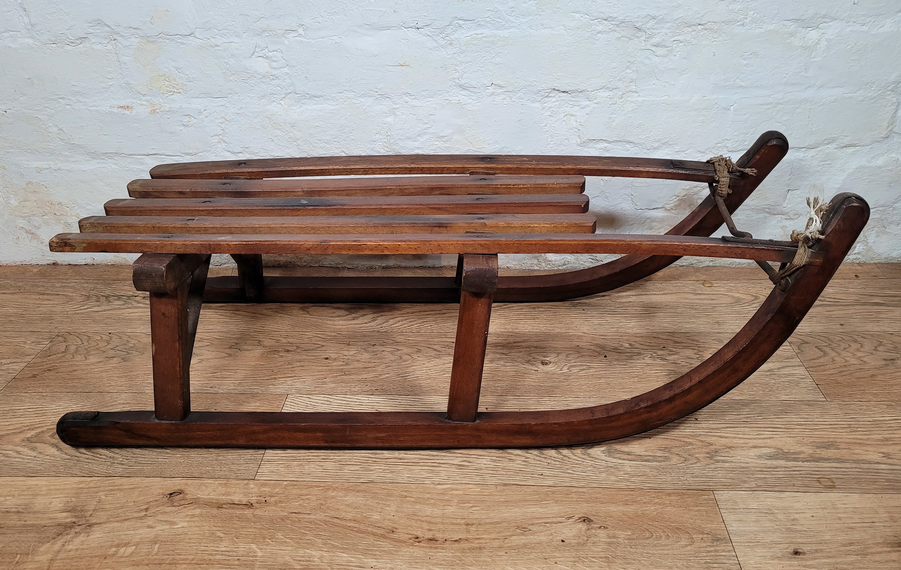 Vintage Wooden Sleigh / Vintage Child's Sleigh / Wooden Sledge ...