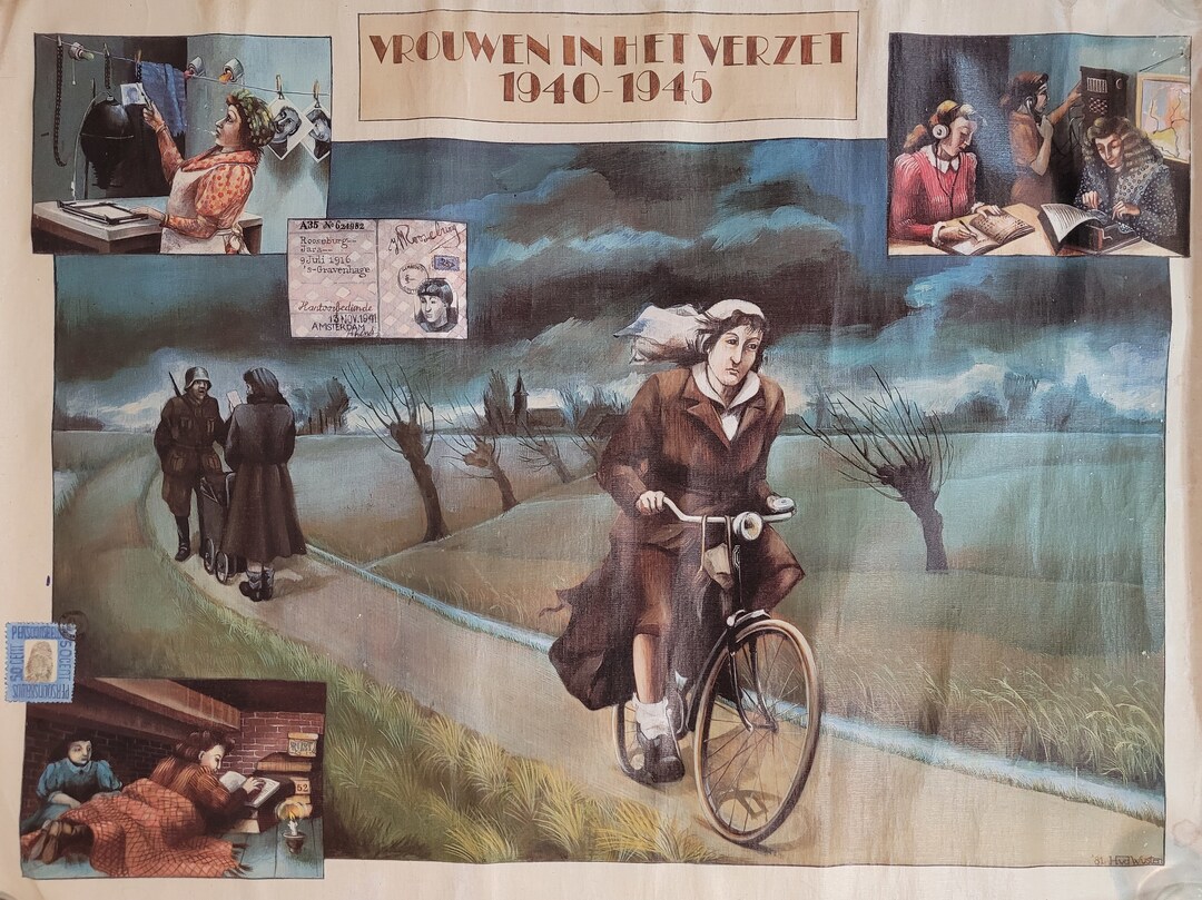 Dutch Feminist History Poster / Vrouwen in Het Verzet / Historical ...