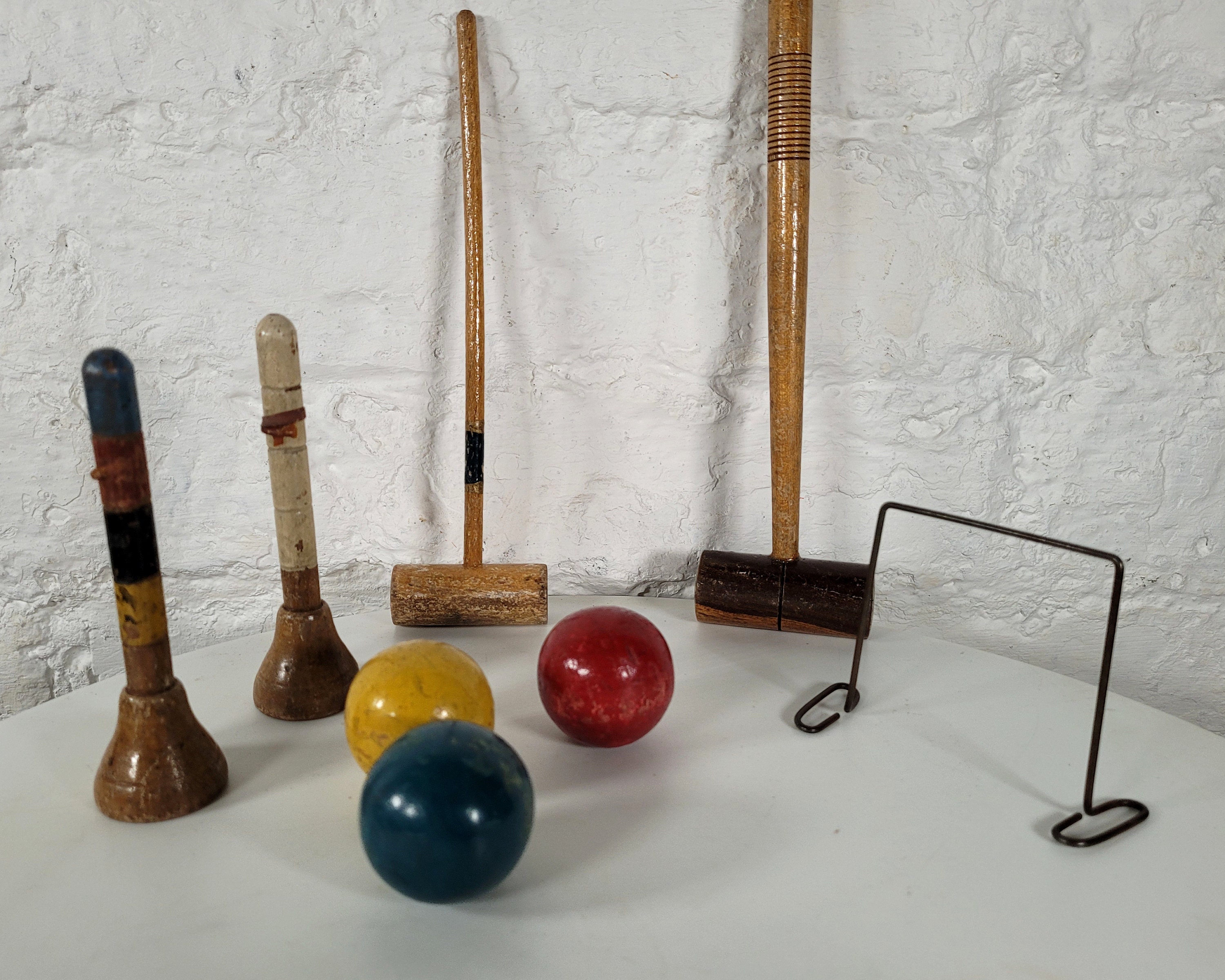 Vintage Table Croquet Set / Lawn Croquet / Vintage Games / - Etsy