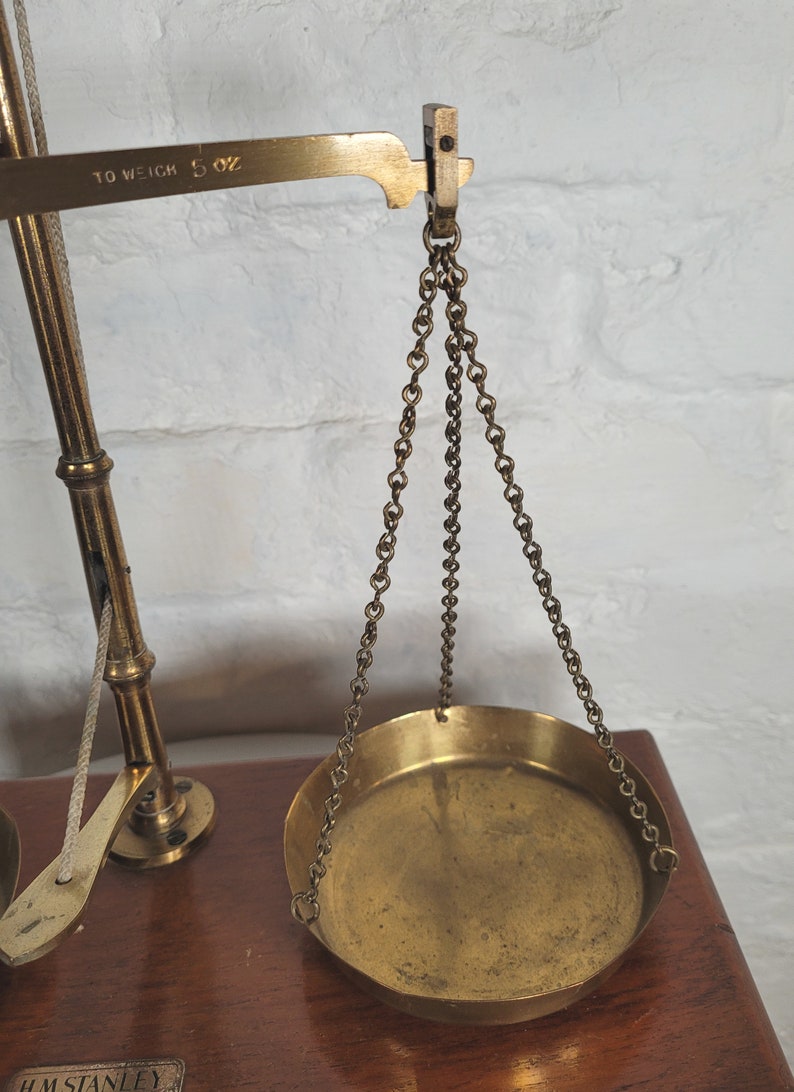 Antique HM Stanley Apothercary Scales / Antique Scales / Pan - Etsy