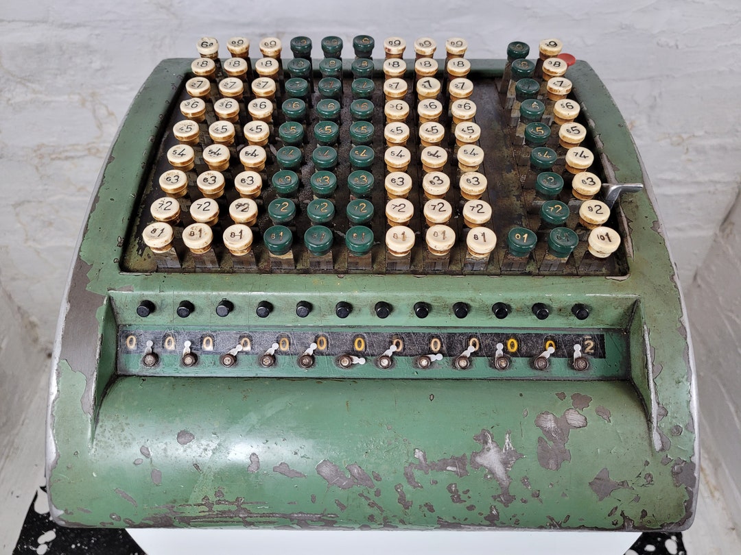 Mid-century Bell Punch Sumlock Comptometer / Vintage Mechanical ...