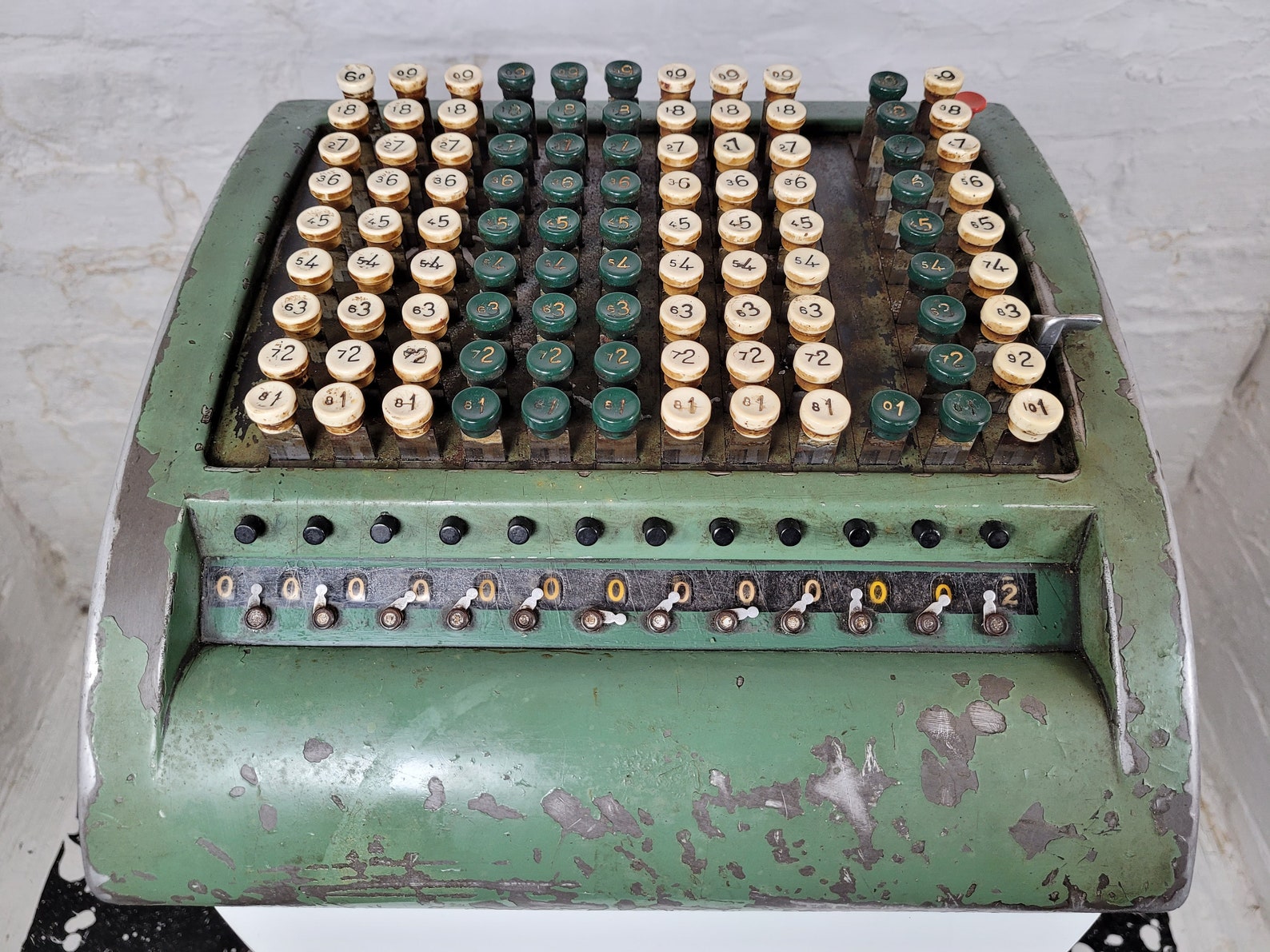 Mid-century Bell Punch Sumlock Comptometer / Vintage Mechanical ...