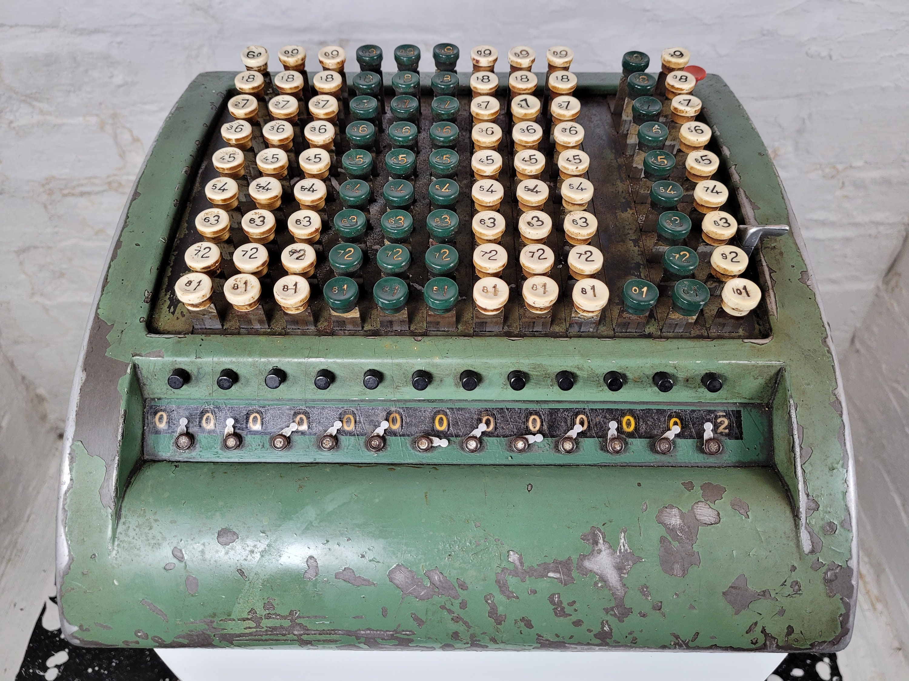 Mid-century Bell Punch Sumlock Comptometer / Vintage Mechanical ...