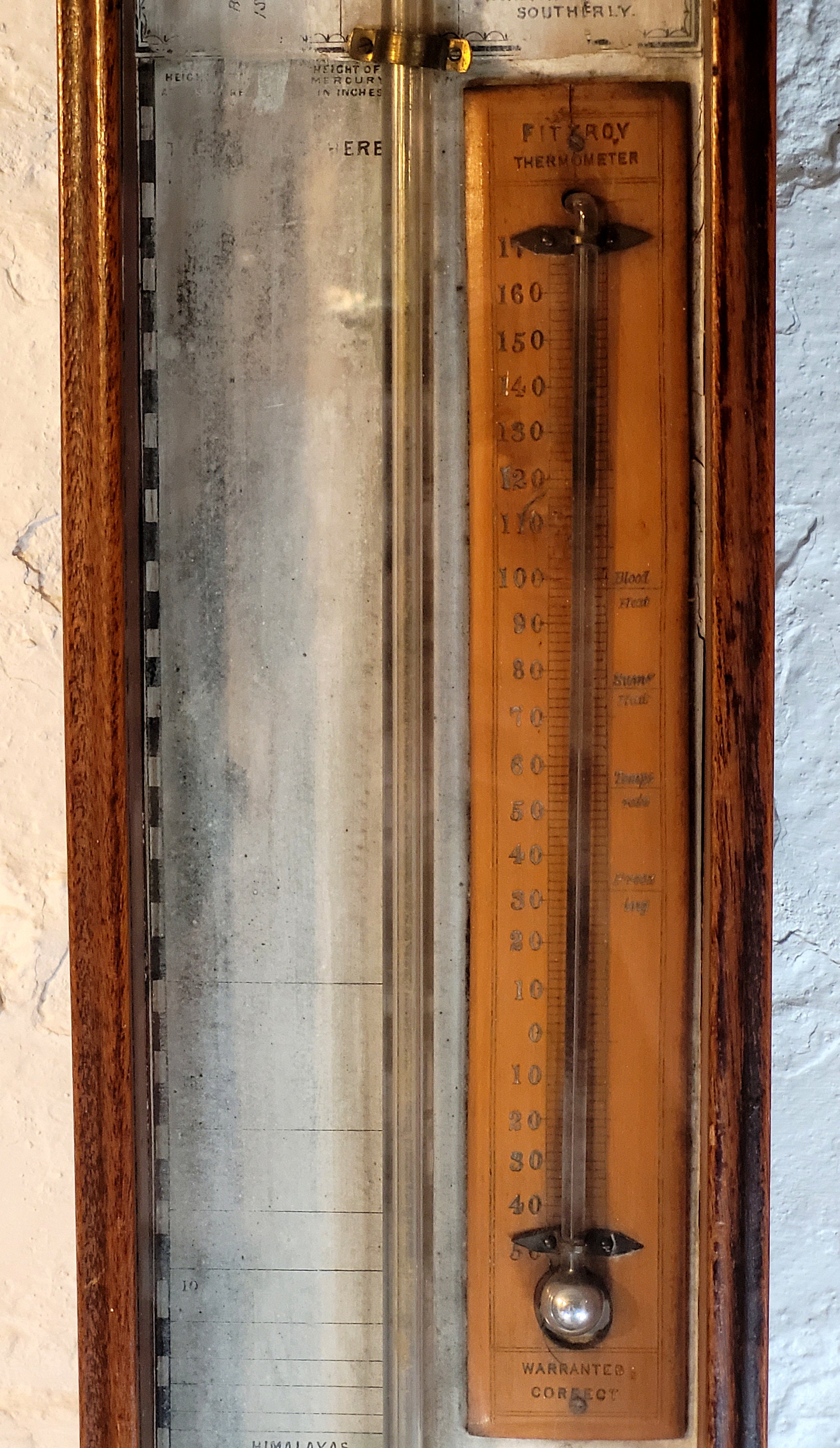 Antique Admiral Fitzroy Barometer / Long Case Barometer / Barometer ...