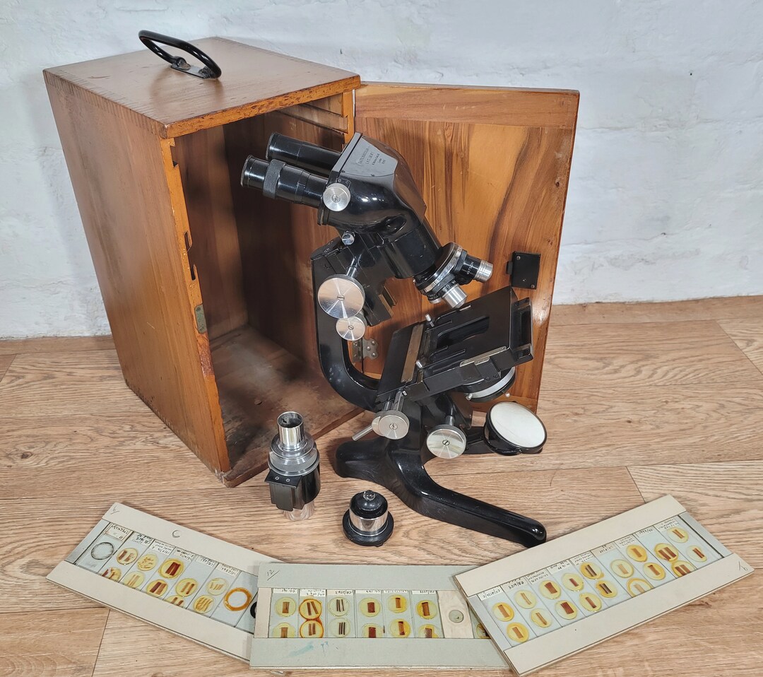 Vintage Watson Binocular Microscope / Vintage Bactil Microscope / Large ...