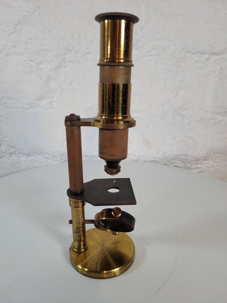 Antique Brass Student Microscope / Antique Microscope / Victorian ...