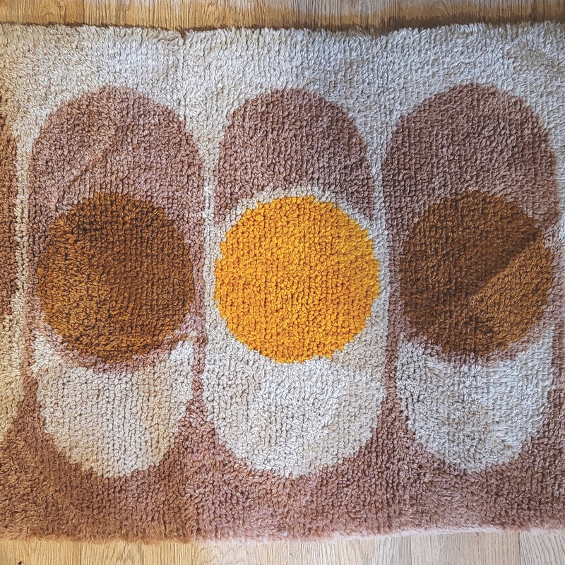 Mid Century Rug - Etsy