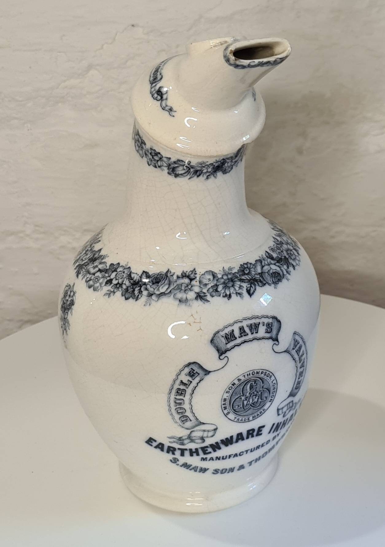 Antique Inhaler maw's Double Valved Earthenware Inhaler - Etsy UK