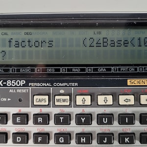 Vintage Casio FX-850P Personal Computer / Vintage Pocket Computer ...