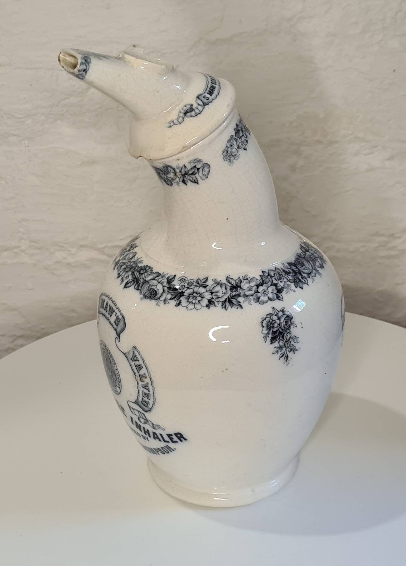 Antique Inhaler maw's Double Valved Earthenware - Etsy UK