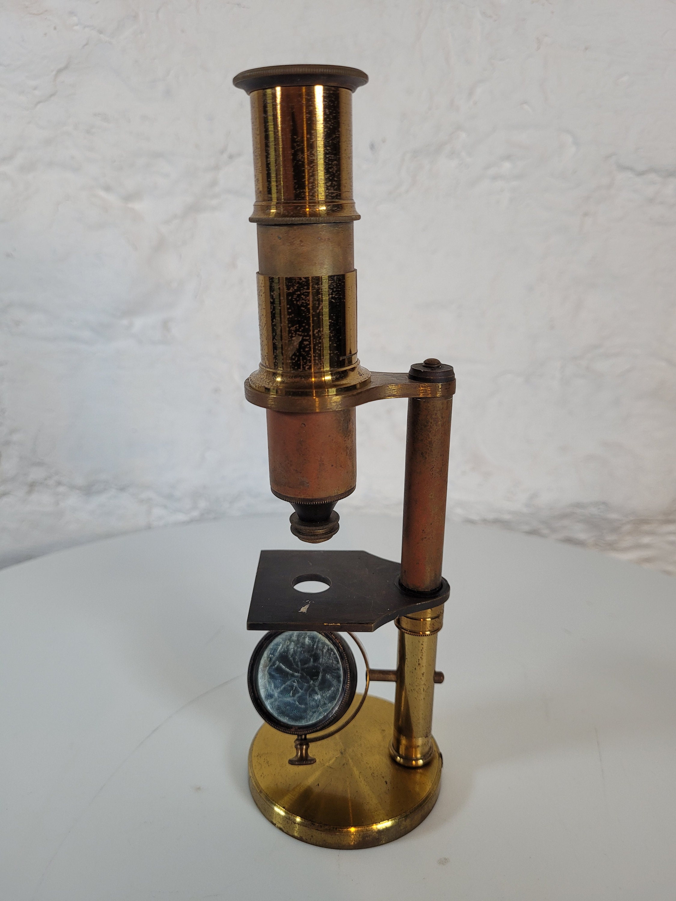 Antique Brass Student Microscope / Antique Microscope / - Etsy