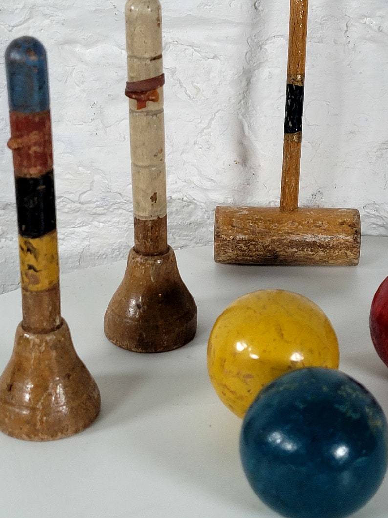 Vintage Table Croquet Set / Lawn Croquet / Vintage Games / - Etsy