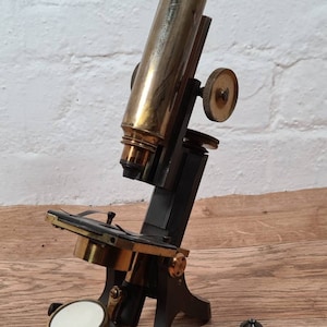 Antique Swift and Son Brass Microscope - Etsy UK