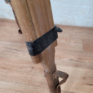 Vintage Wooden Tripod With Spirit Level / Surveyor's Tripod - Etsy