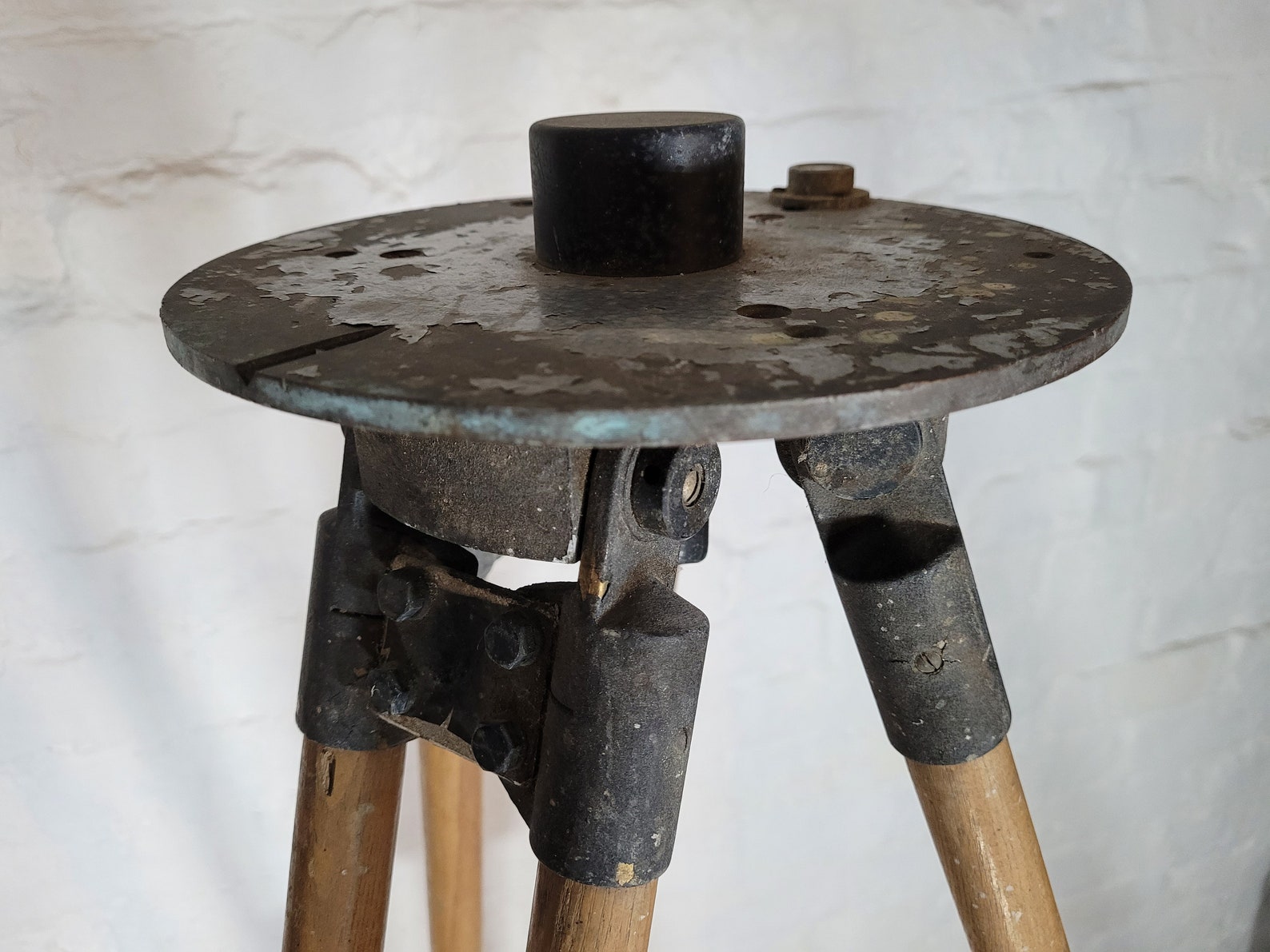 Vintage Wooden Tripod With Spirit Level / Surveyor's Tripod - Etsy