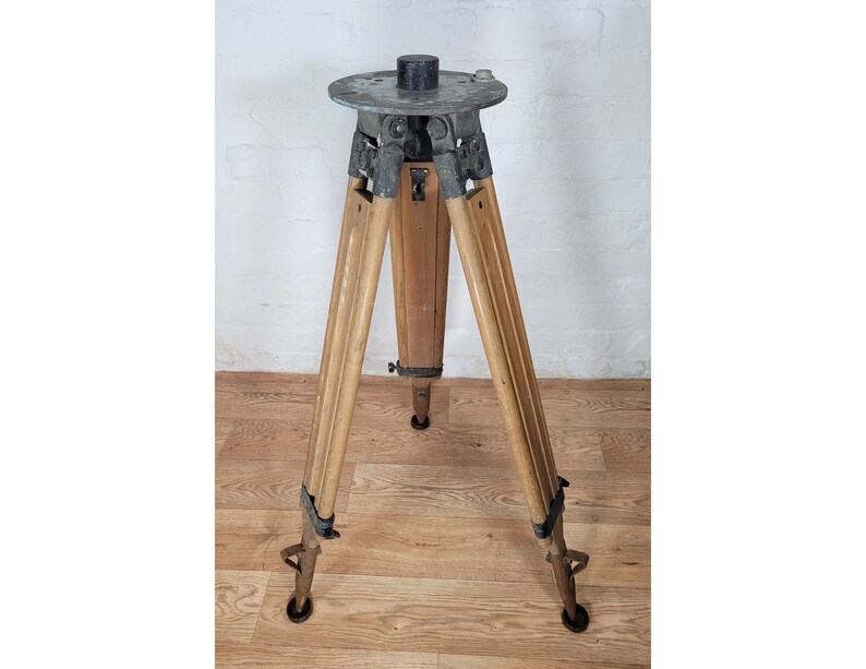 Vintage Wooden Tripod With Spirit Level / Surveyor's Tripod - Etsy