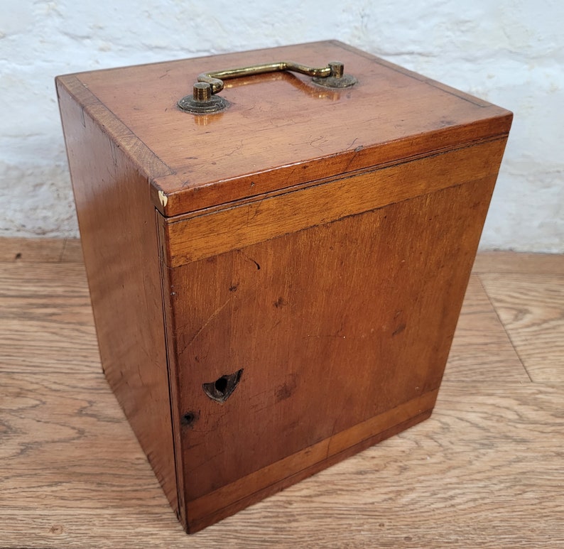 Antique Microscope / Victorian Brass Bar-limb Microscope With - Etsy