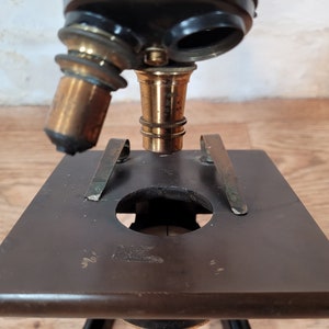 Antique Watson Microscope / Vintage Service Microscope / Large and ...