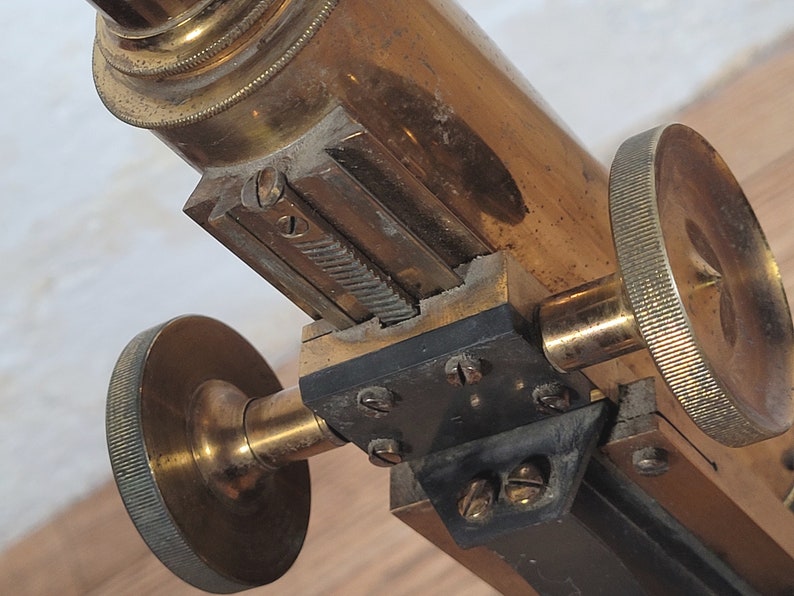 Antique Watson and Sons Brass Microscope / Vintage Brass Microscope by ...