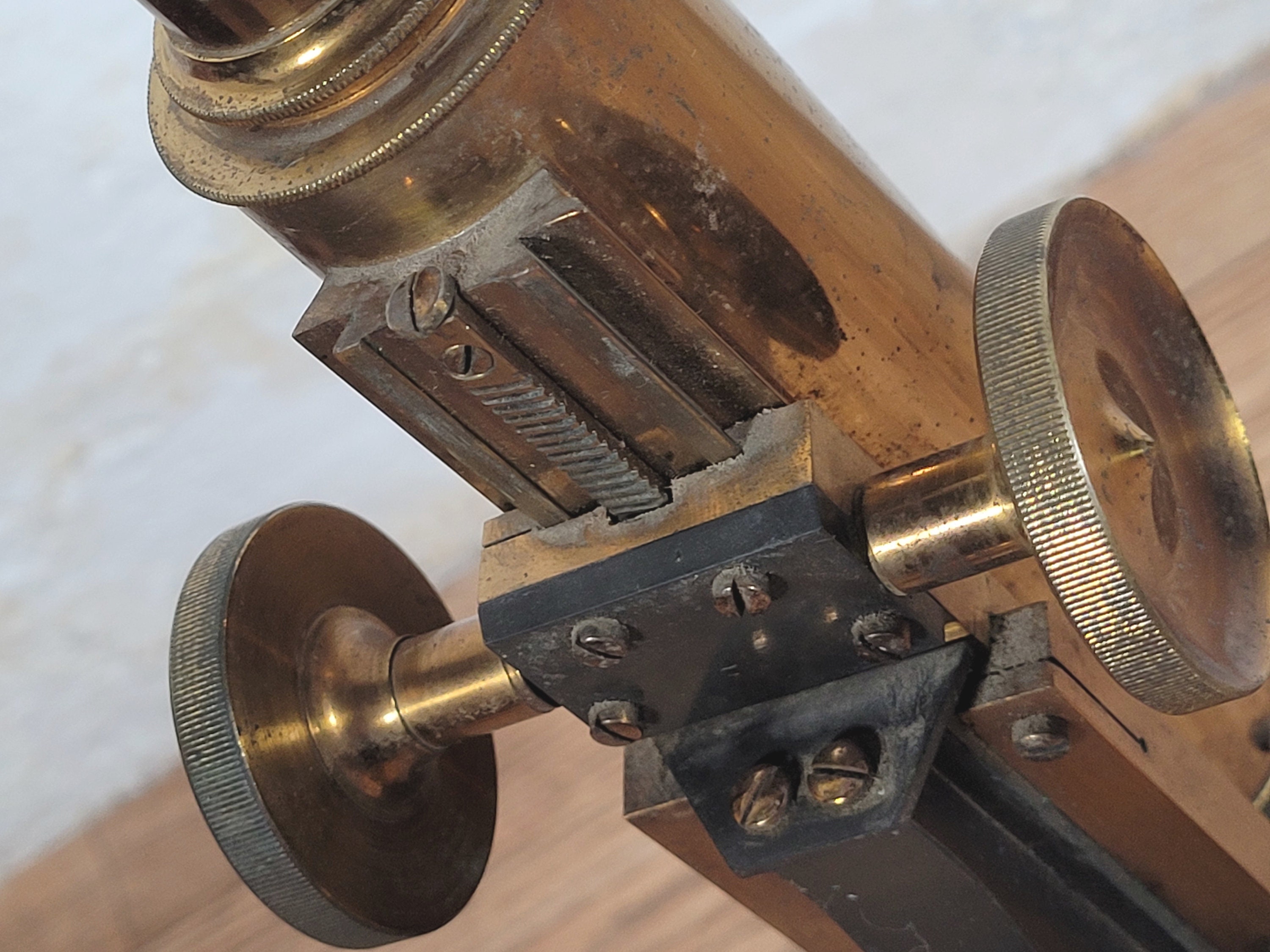 Antique Watson and Sons Brass Microscope / Vintage Brass Microscope by ...