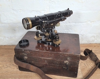 Vintage Starrett Surveyor's Transit Level With Wooden - Etsy