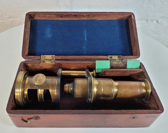 Antique R J Beck Star Microscope / Antique Brass Microscope / - Etsy