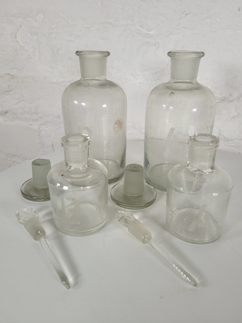 Antique Chemisty Testing Set / Apothecary Bottles in Carry Case ...