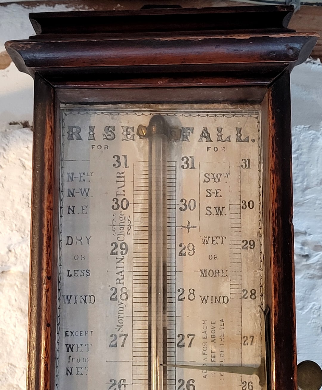 Antique Admiral Fitzroy Barometer / Long Case Barometer / Barometer ...