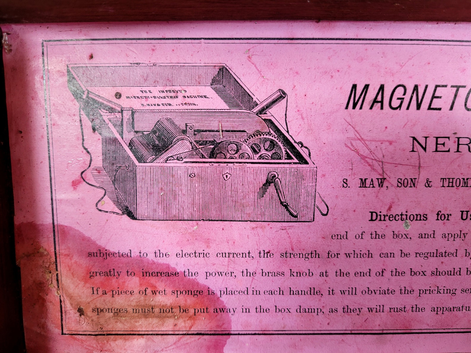 Antique Magneto Device by S. Maw and Son and Thompson / Magneto ...