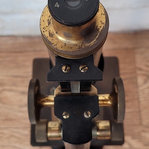 Antique Watson Microscope / Vintage Service Microscope / Large and ...
