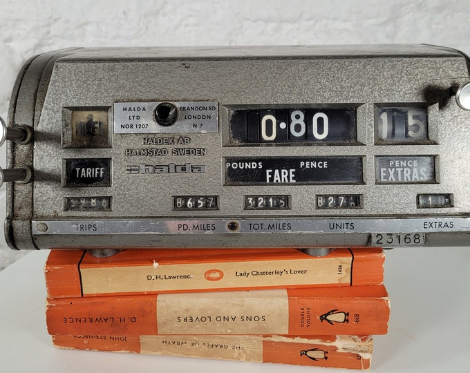 Vintage Mid Century Halda Taxi Fare Meter / Vintage Taximeter / Swedish ...
