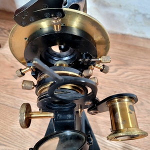 Antique J. Swift and Son Petrological Microscope / Antique Brass ...