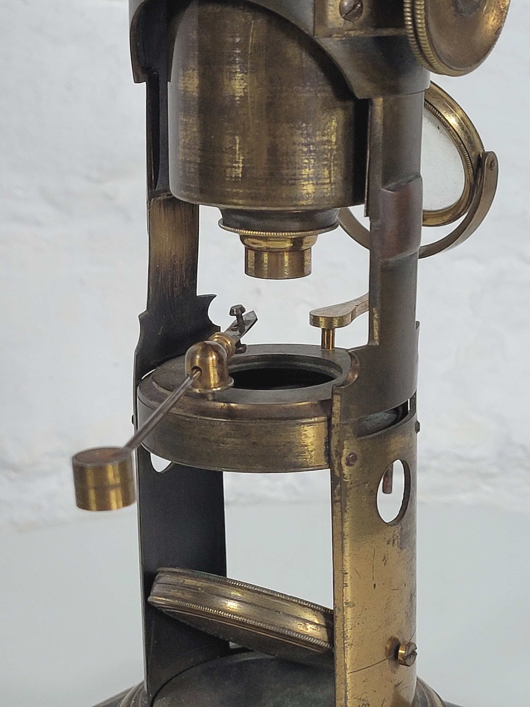 Antique Decorative Brass Drum Microscope / Decorative Georgian - Etsy