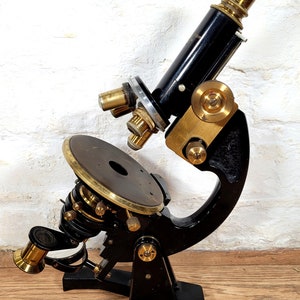 Antique J. Swift and Son Petrological Microscope / Antique Brass ...