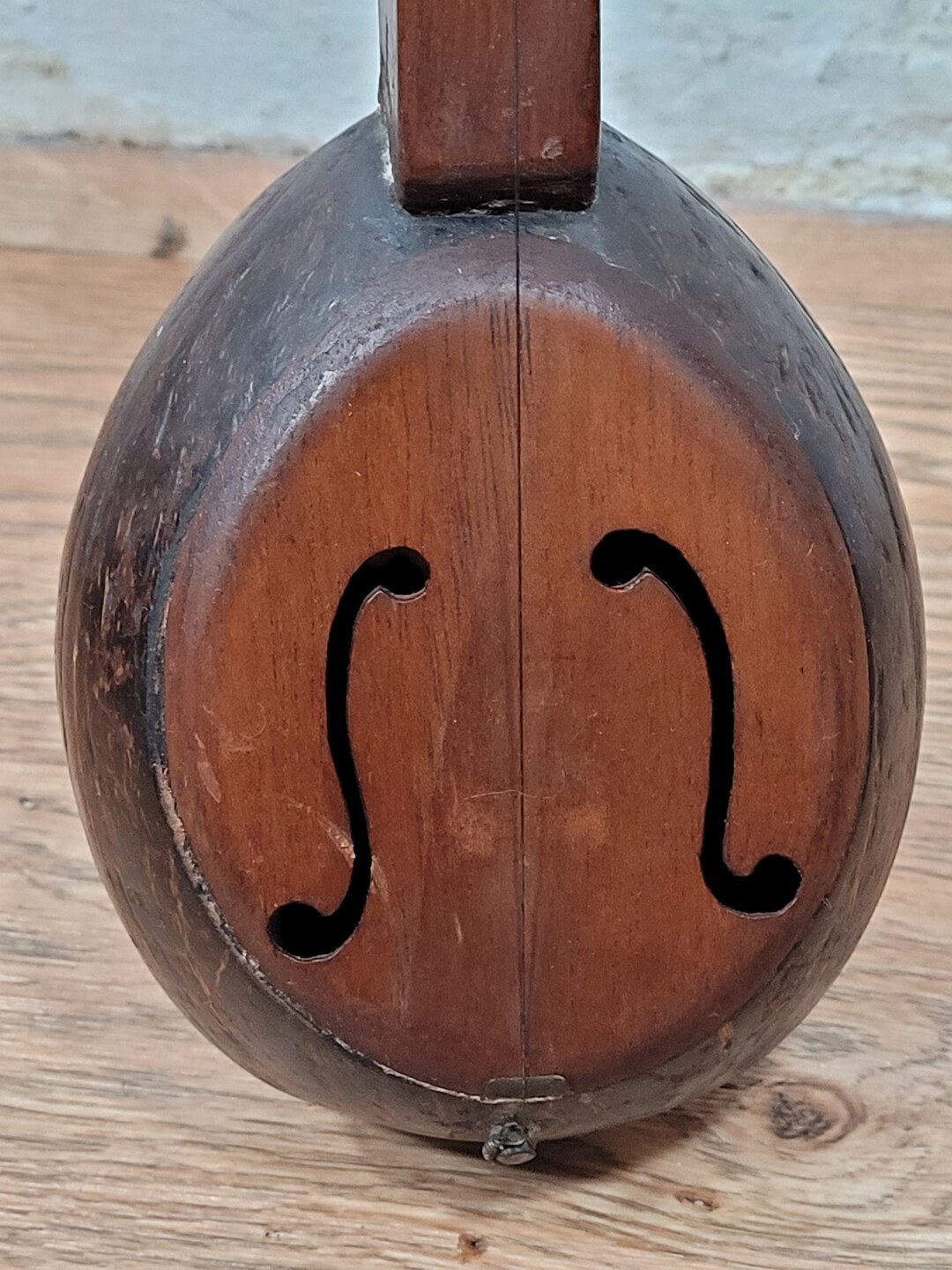 Vintage Mid Century Coconut Guitar / Vintage Single String Guitar / One ...