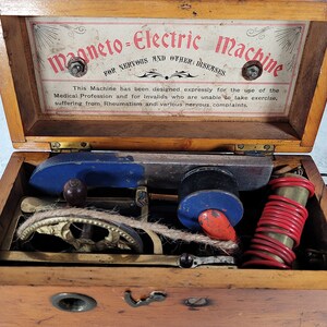 Small Antique Magneto Device / Magneto Electric Machine for Nervous and ...