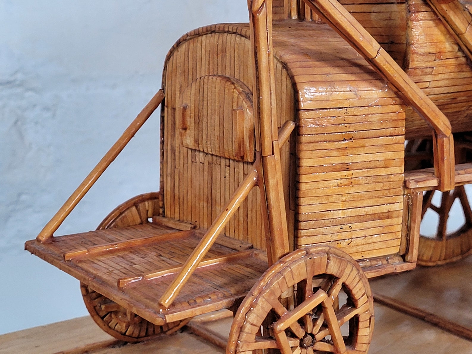 Large Vintage Matchstick Model of Stephenson's Rocket / Vintage Train ...