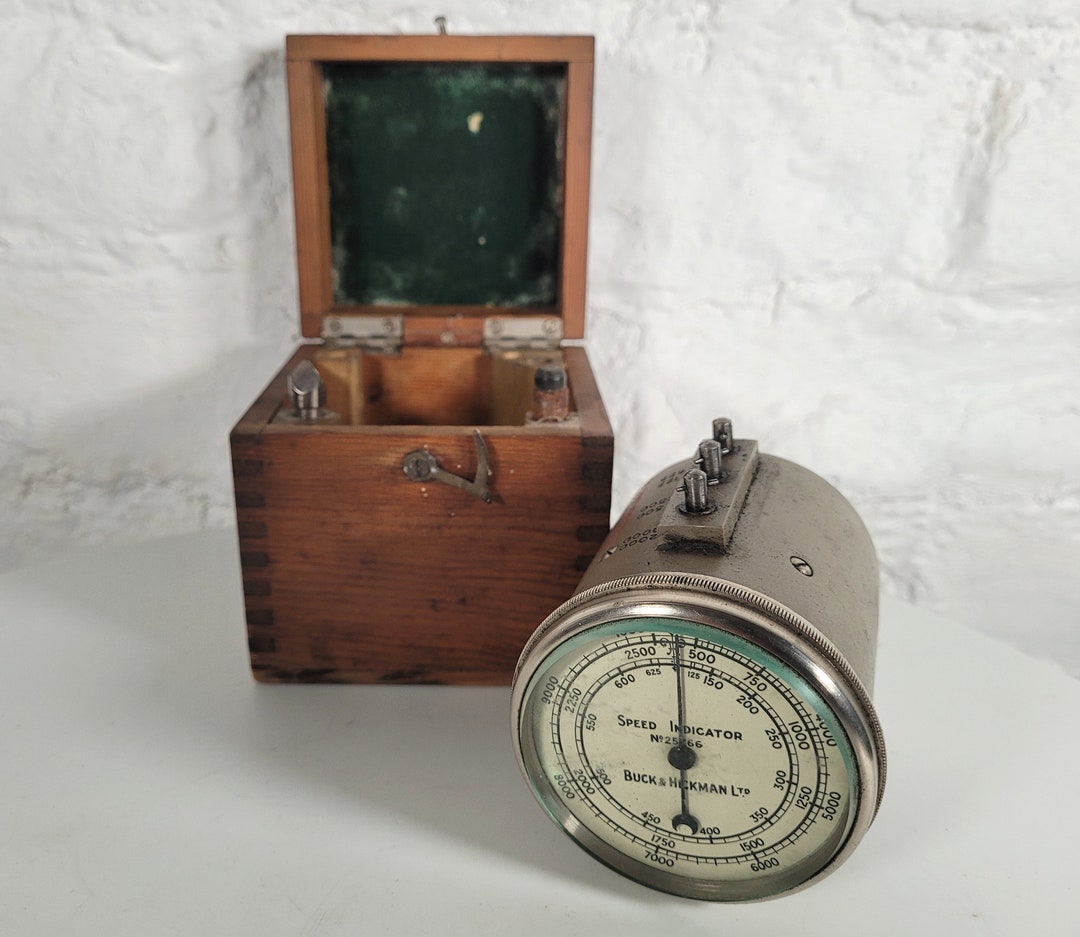 Antique Buck and Hickman Speed Indicator / Antique Tachometer / Antique ...