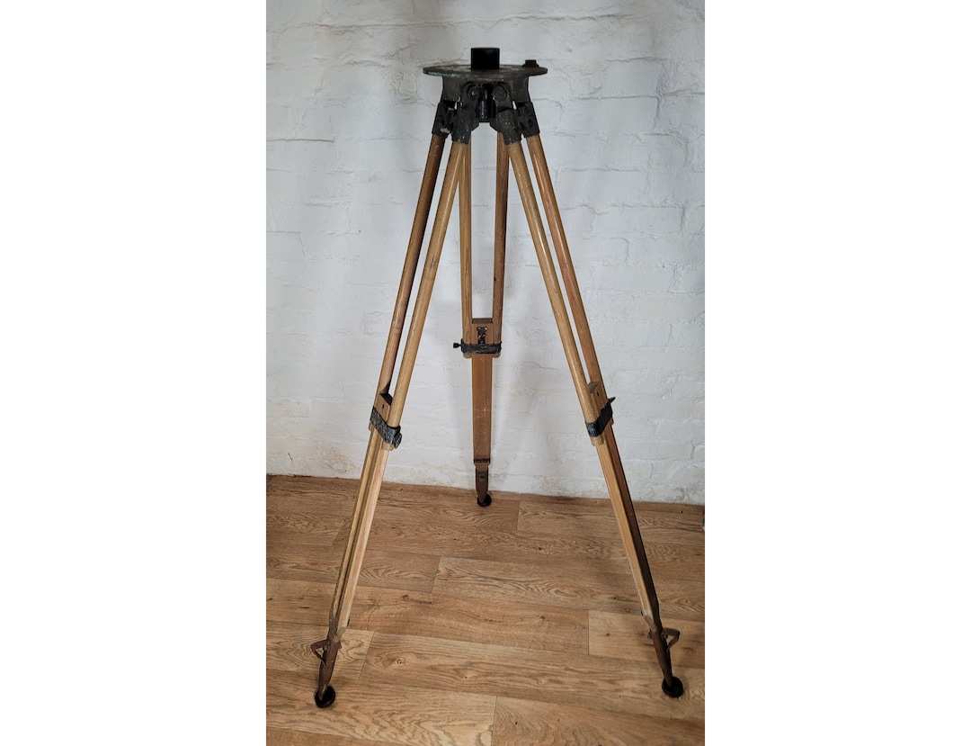 Vintage Wooden Tripod With Spirit Level / Surveyor's Tripod - Etsy
