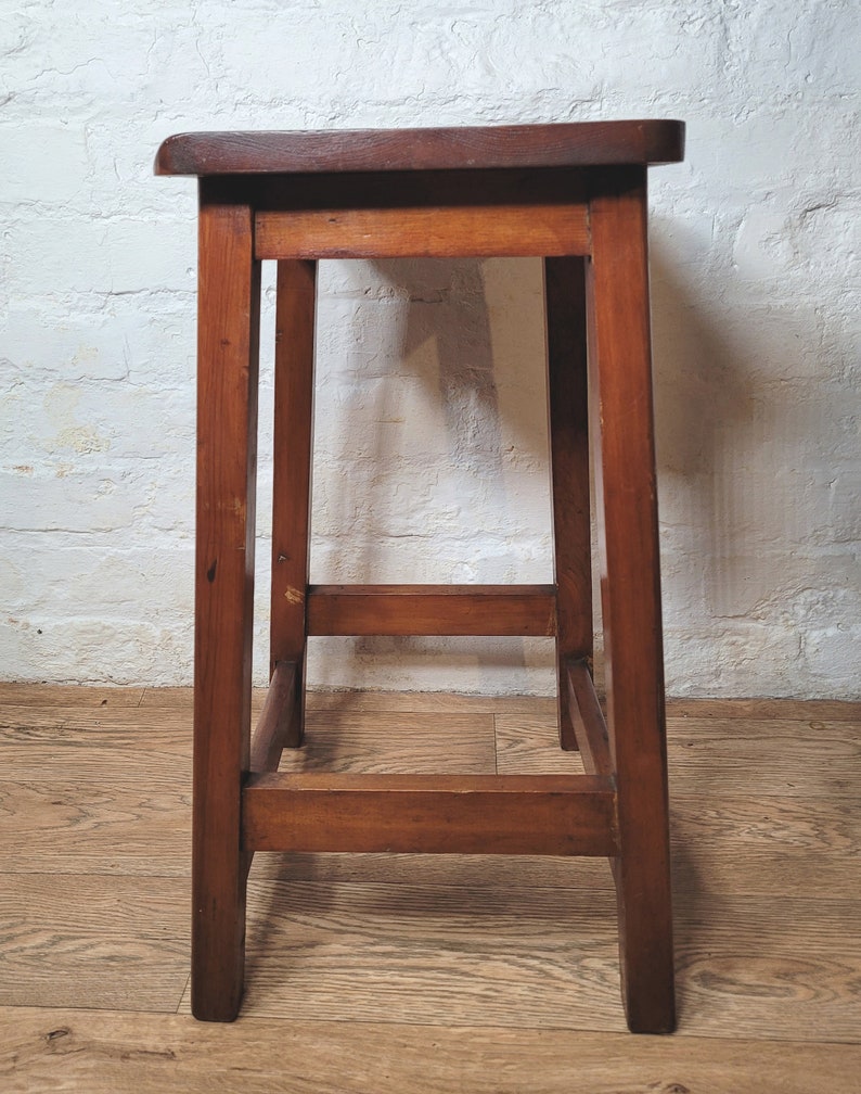 Antique Pine Kitchen Stool / Antique 1920's Stool - Etsy UK